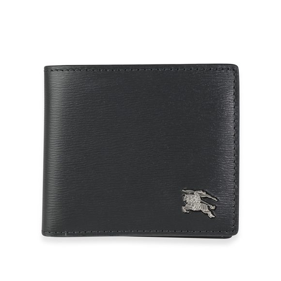 Burberry | Bags | Burberry Black Leather Equestrian Knight Device ...